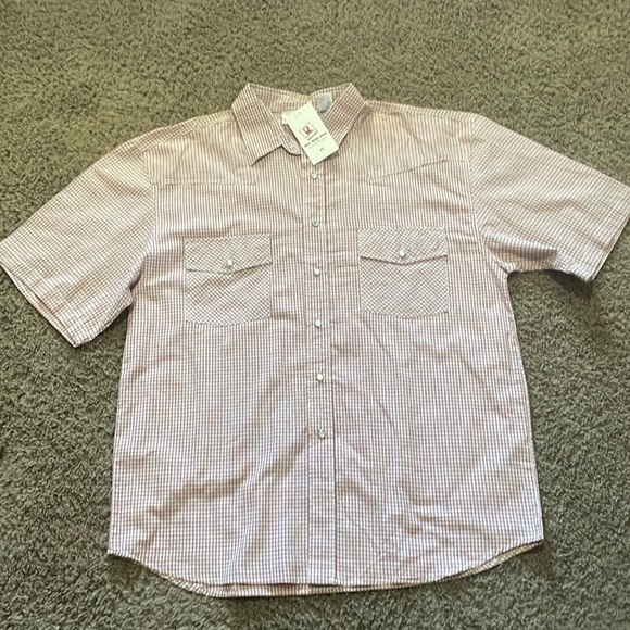 Real Work Wear | Shirts | Nwts Real Work Wear Mens Western Plaid Snap ...